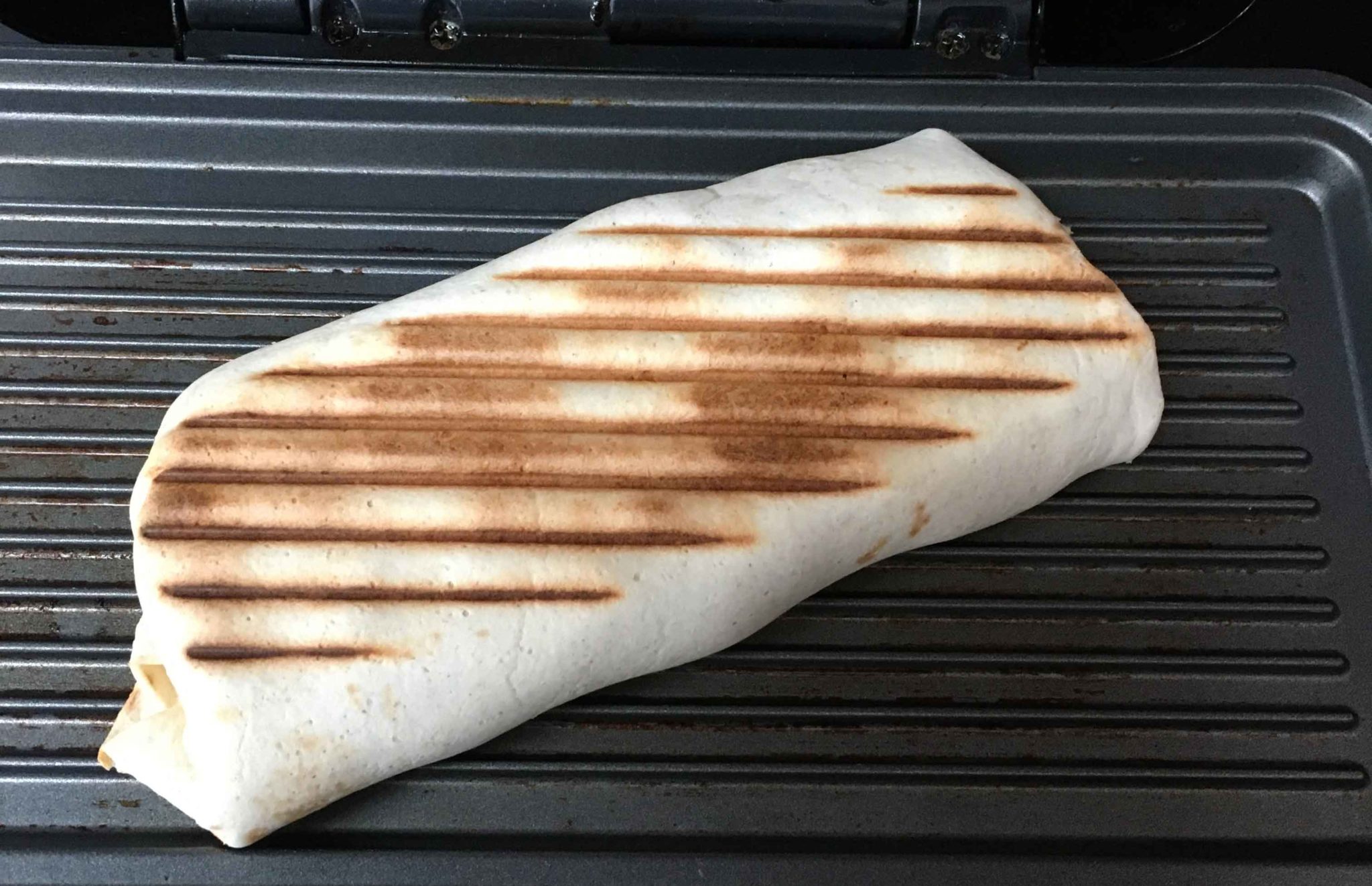 Peanut butter and banana toasted wrap - Toastie Recipes